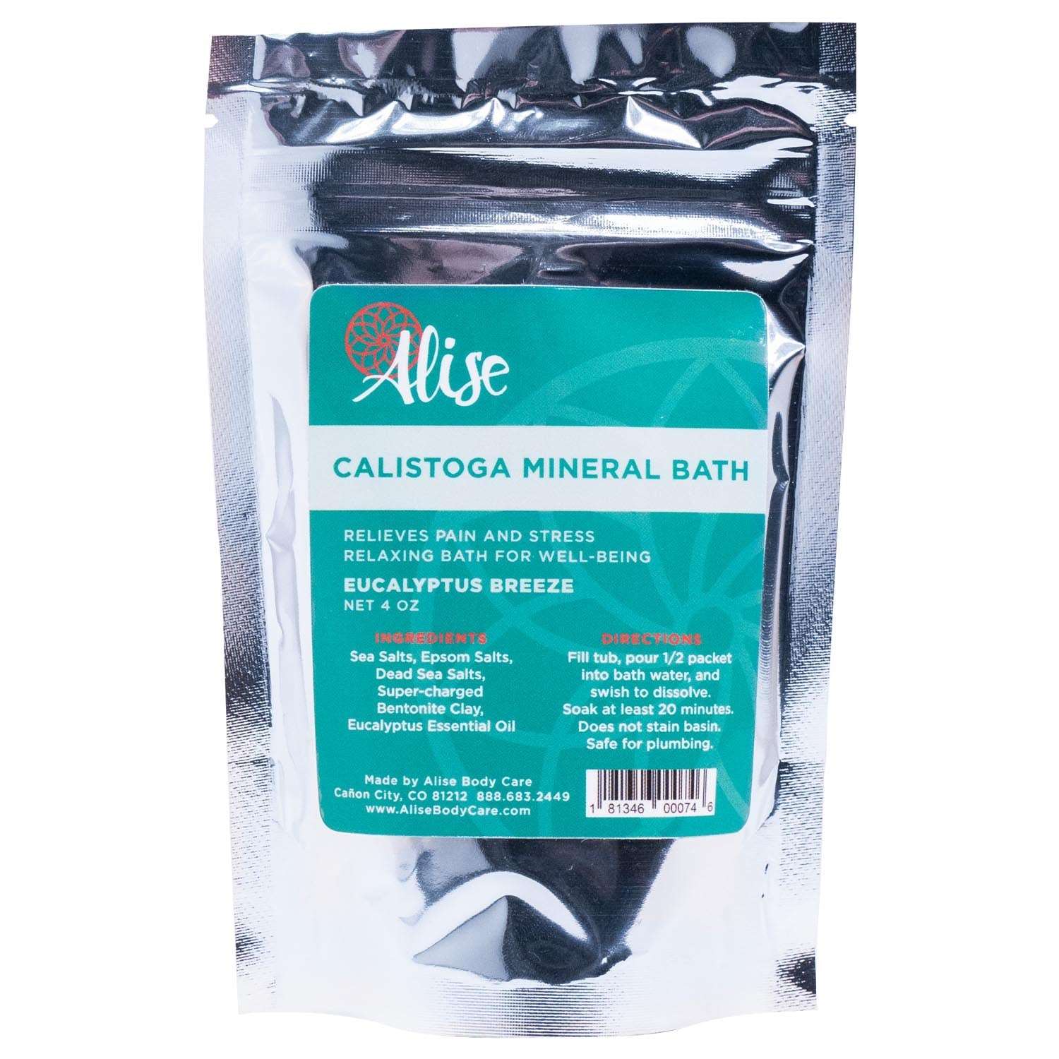 Calistoga Mineral Rejuvenating Bath - Eucalyptus Breeze 4oz